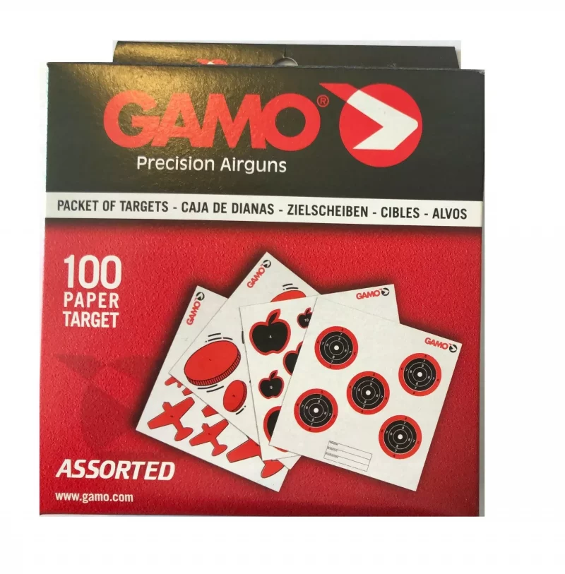 Gamo 100 Card Assorted Targets 14cm – GT Air Rifles